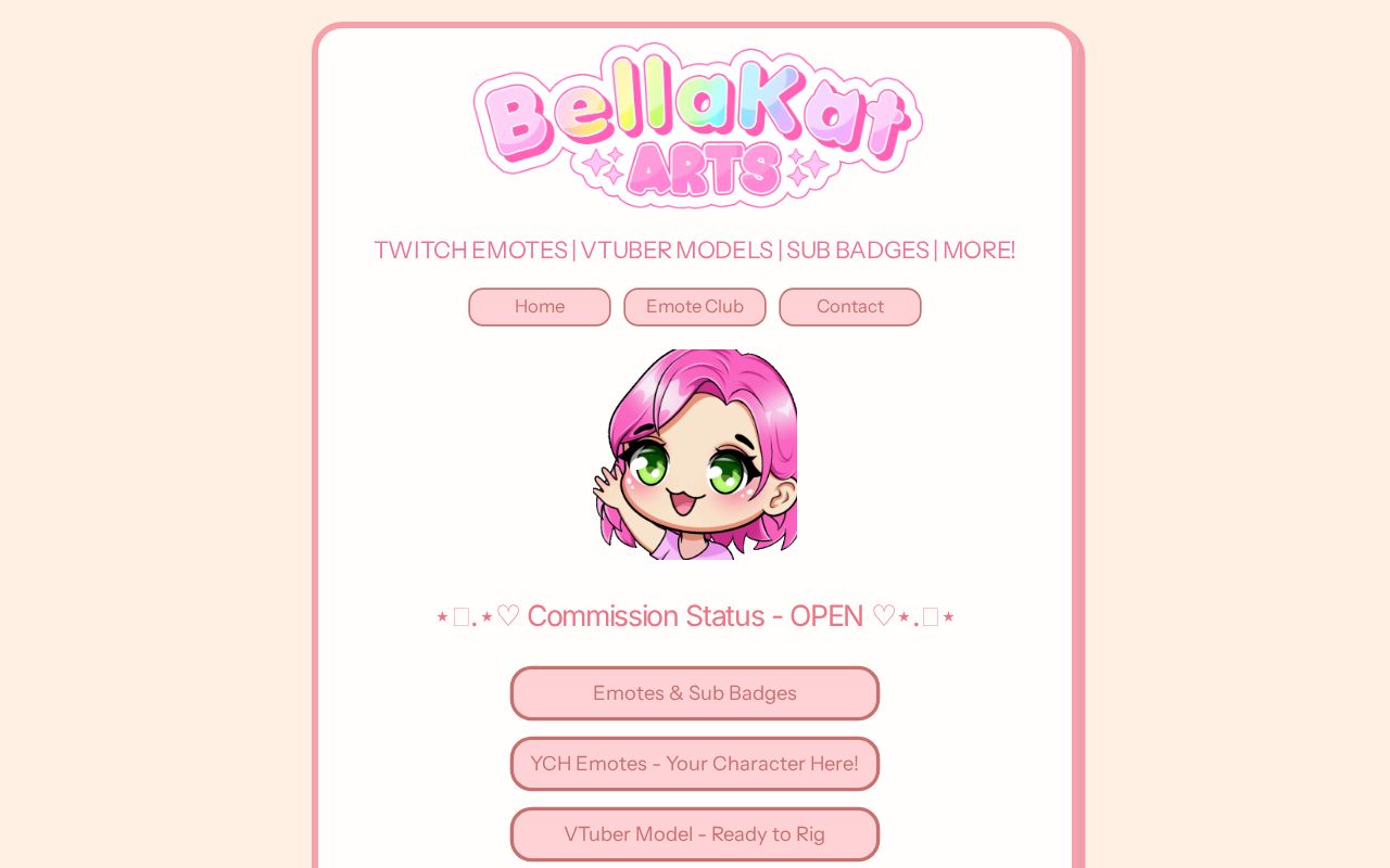 BellaKatArts | Commission Menu